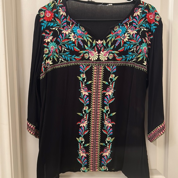 Tops | Traditional Mexican Blouse Made In Mexico | Poshmark